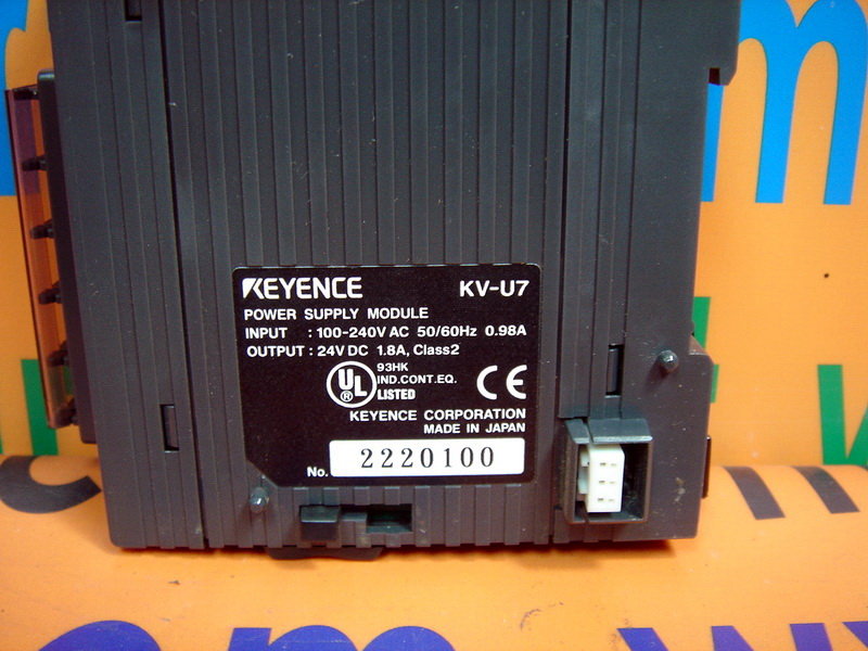 KEYENCE PLC KV-U7 POWER SUPPLY MODULE - PLC DCS SERVO Control MOTOR POWER SUPPLY IPC ROBOT